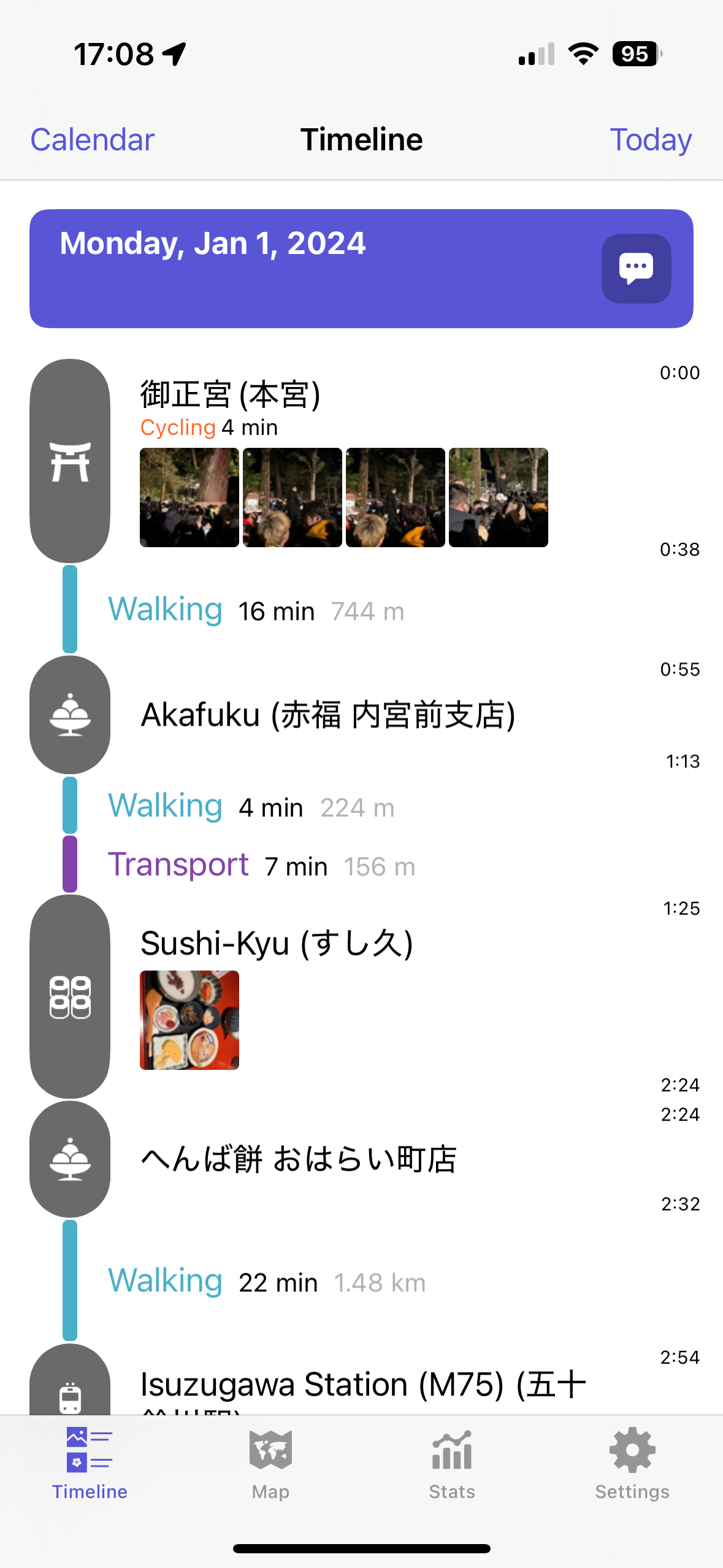 Quantified Map Timeline – harugonのブログ